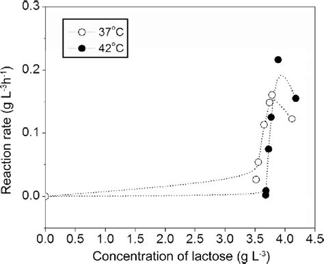 E Saturation Curves E Reaction Rates Versus Lactose Concentration