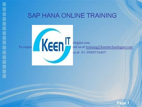 sap hana online training by srinivasrao issuu