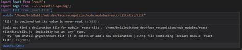 javascript could not find a declaration file for module react tilt