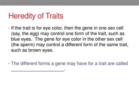 Genetics And Heredity Ppt Download