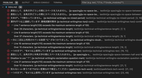 vs codeにtextlintで自動校正 macos ヤマムギ