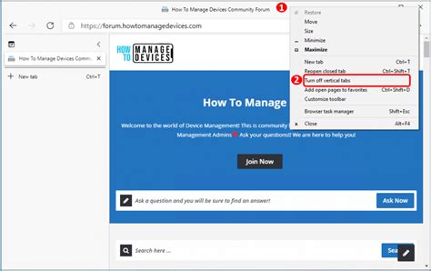 How To Turn On Or Off Vertical Tabs In Microsoft Edge Chromium