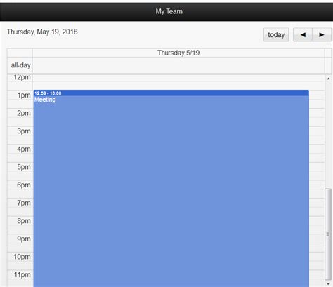 javascript fullcalendar not showing last row eod events in agendaday