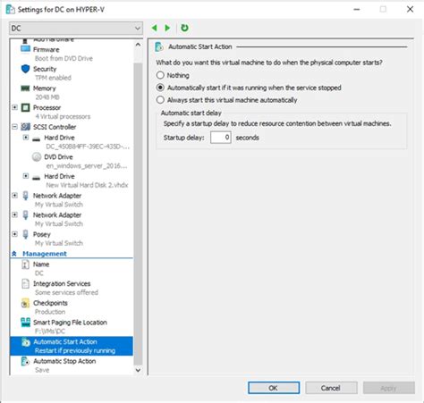 how to boot hyper v vms in a specific order