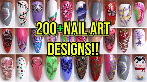 200 Easy Nail Ideas Huge Nail Art Compilation Very Satisfying Art