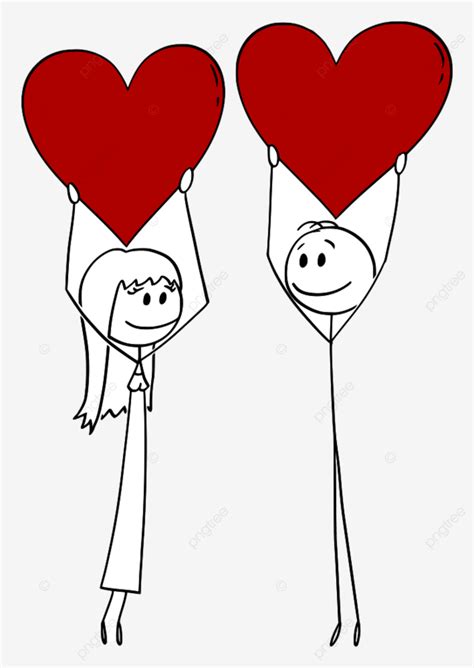 Vector Cartoon Stick Figure Drawing Conceptual Illustration Of