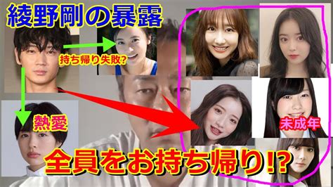 ガーシーが綾野剛をメンバーシップで暴露した内容！柏木由紀、佐久間由衣、こじるり、山本月 Youtube