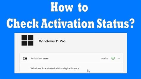 How To Check Activation Status Of Windows 11 Youtube