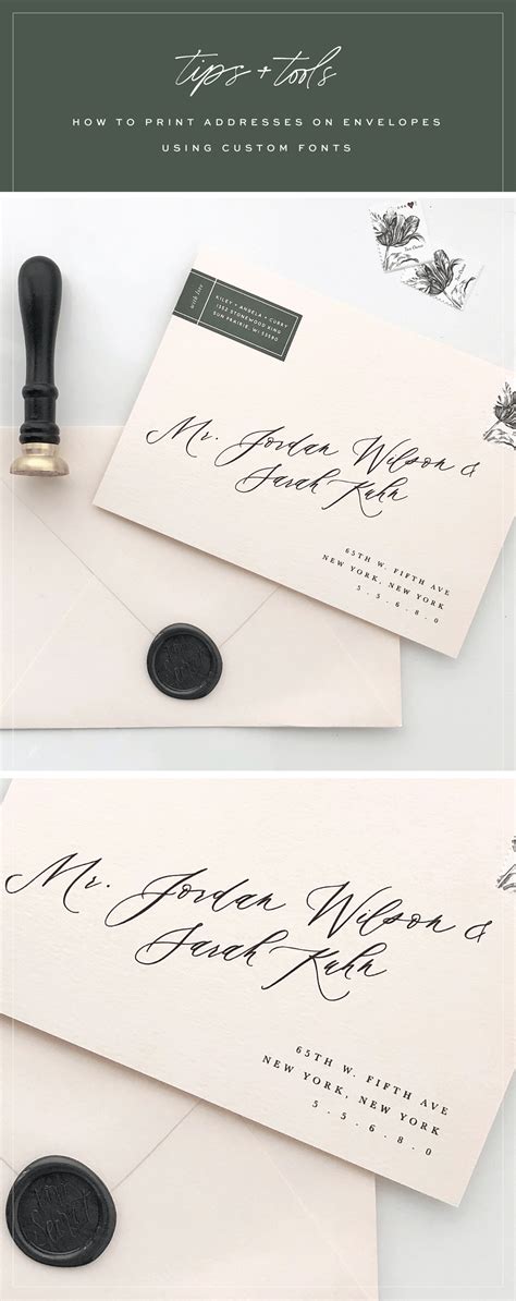 tutorial how to print addresses on envelopes using