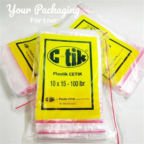 Jual Plastik Klip Cetik 10x15 Kantong Serbaguna Dengan Zipper 100 Lbr