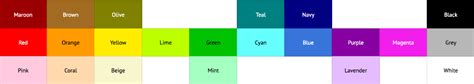 how to get 10 different colors that are easily recognizable graphic