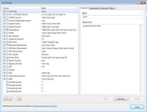 diff compare json files in beyond compare stack overflow