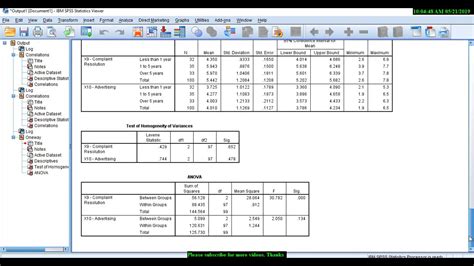 Canonical Correlation Analysis In Spss Youtube