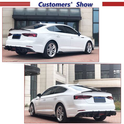 Buy Jc Sportline Carbon Fiber Rear Spoiler For Audi 4 Door A5 B9 Base