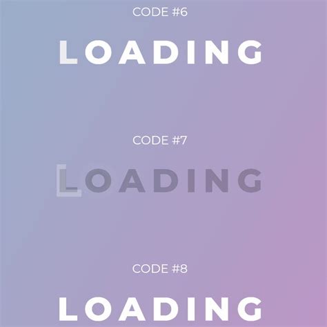 8 amazing pure css text loading effects coding fribly web design