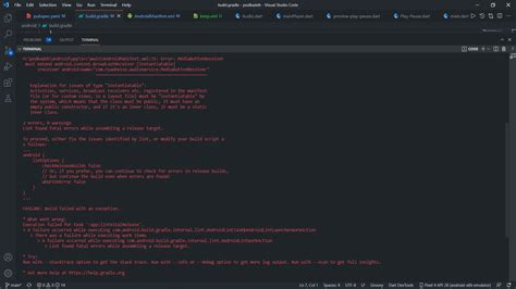 error could not parse the android application module s