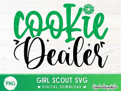 Girl Scout Cookie Dealer Girl Scout Svg Png Cookies Girl Etsy