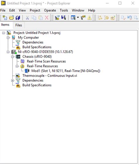 take your first measurement in labview real time data logging ni