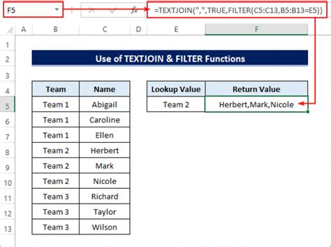 excel vlookup to return multiple values in one cell separated by comma