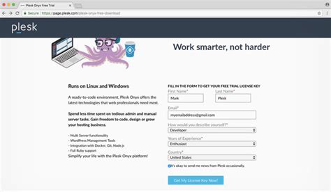 how to get a plesk onyx license key plesk free version and free trial