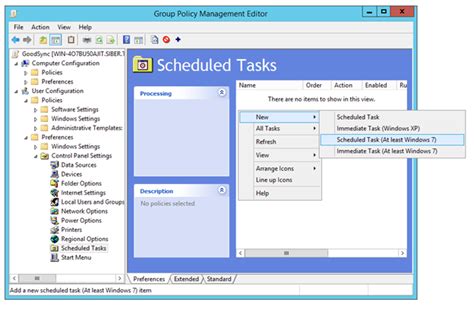 solved gpo scheduled task configuration powershell