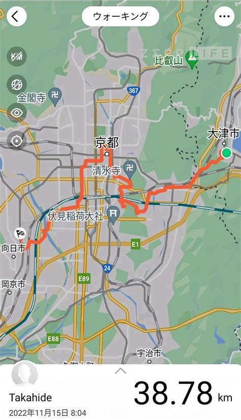 『西国三十三所徒歩巡礼 三井寺駅→⑭三井寺→[外]元慶寺→⑮今熊野観音寺→⑯清水寺→⑰六波羅蜜寺→⑲行願寺→⑱頂法寺→東向日駅 』二条・烏丸