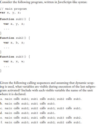 solved consider the following program writ ten in