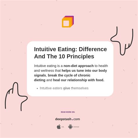 Intuitive Eating Difference And The 10 Principles Deepstash