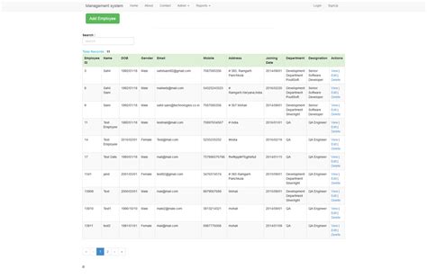 bootstrap table with pagination and search and sorting