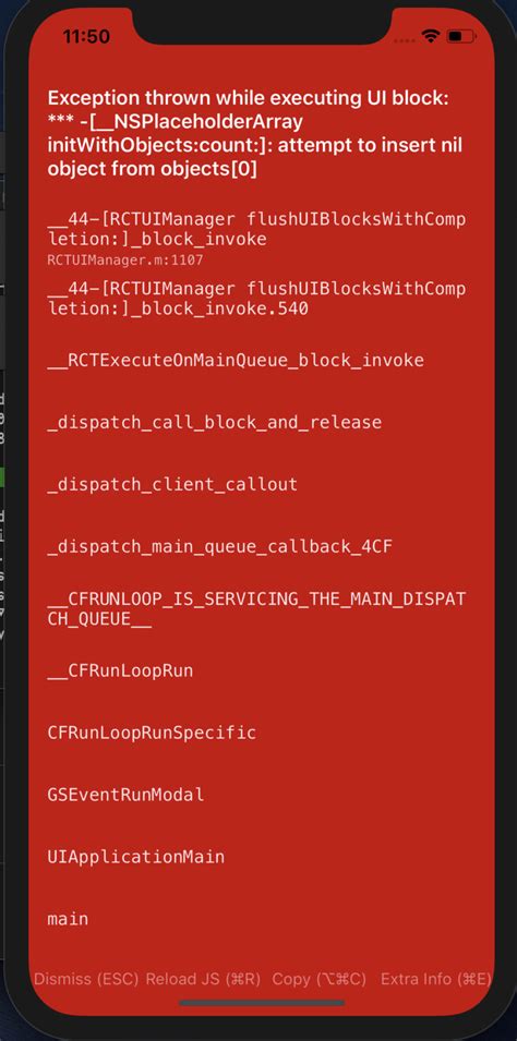 exception thrown while executing ui block [ nsplaceholderarray