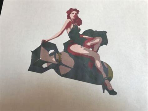 Malen Multilayer Step By Step Airbrush Stencil Pinup 1 Bastel