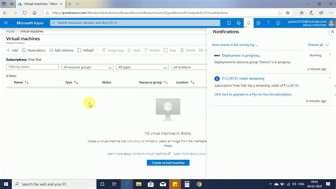 azure02 how create a vm youtube