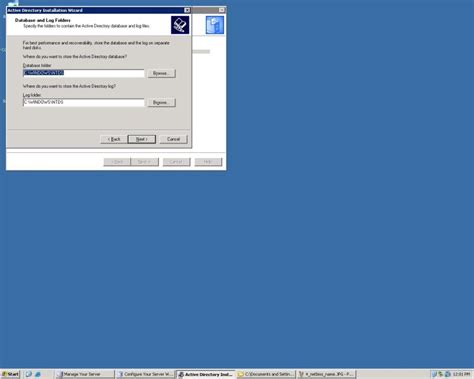 creating primary and secondary domain controllers windows 2003 server