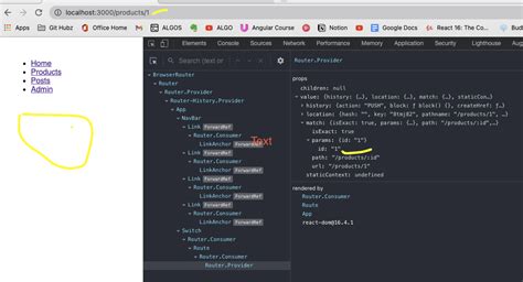 reactjs route is getting passed but component is not getting rendered