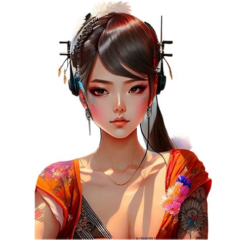 Woman Portrait Cartoon Doodle Kawaii Anime Coloring Page Cute