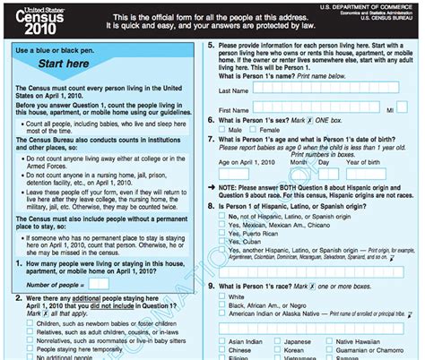 Census Form Example Wonder What Census 2020 Asks Find Out Here
