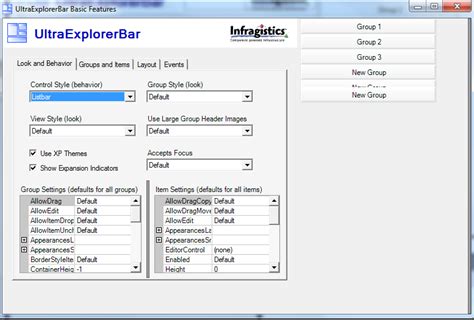 ultraexplorerbar style listbar doesn t scroll vertically infragistics