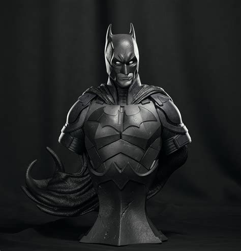 Batman Bust Fan Art Finished Projects Blender Artists Community