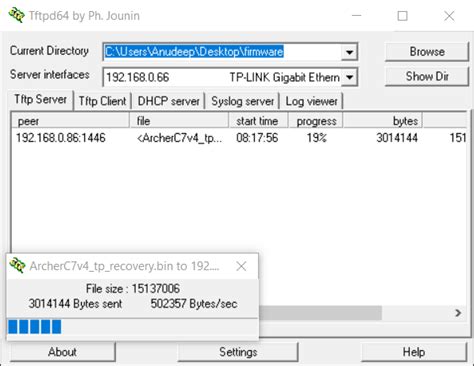 cannot unbrick my tp link archer c7 v4 router installing and using