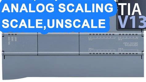 🔵how we can use analog scale unscale commands in siemens tia portal