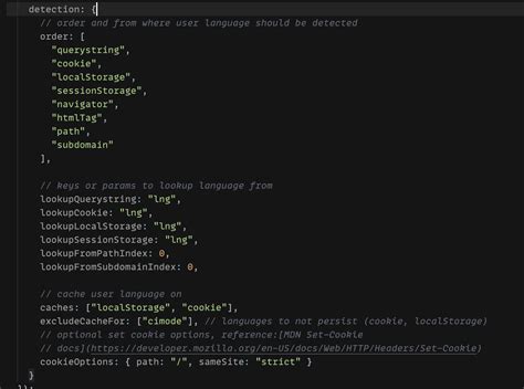 i18nextlng local storage key value created even though not used in