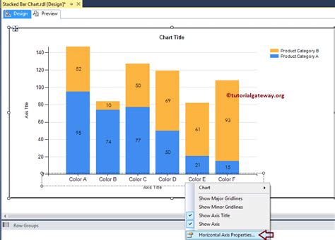 stacked bar chart in ssrs