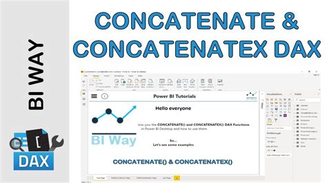 dax language concatenate and concatenatex functions in power bi youtube