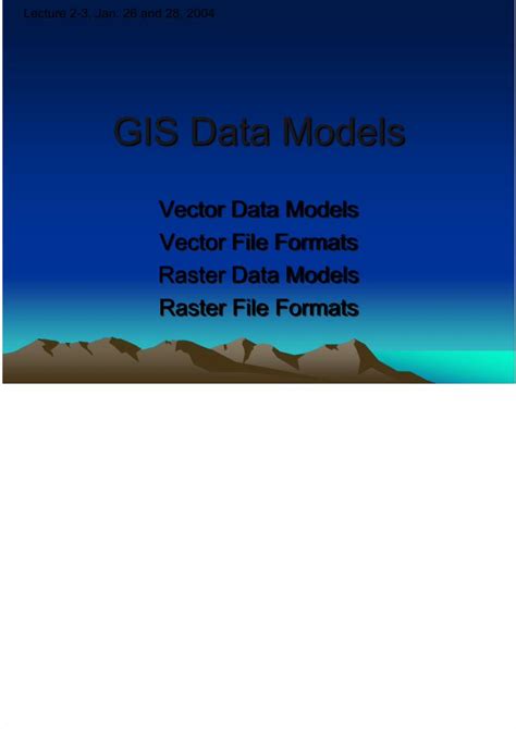 Pdf Gis Data Model Pdfslide Net