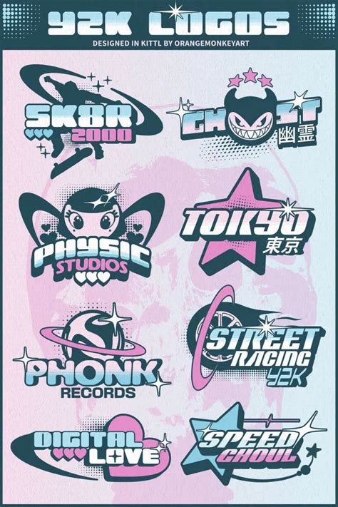 Various Stickers With Different Designs On Them