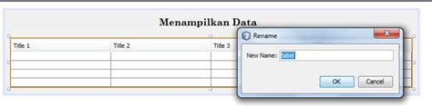 input data dari jtable ke database
