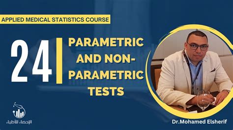 24 Parametric And Non Parametric Tests Youtube