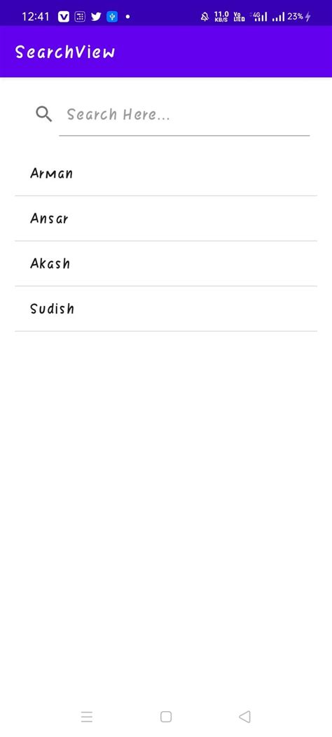 how to create searchview with listview in android kotlin arman