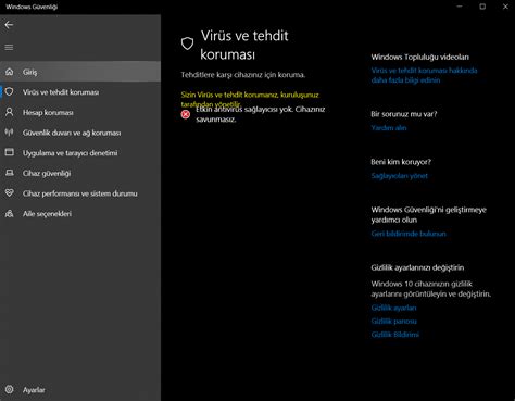 windows güvenliği etkinleştirme problemi microsoft community