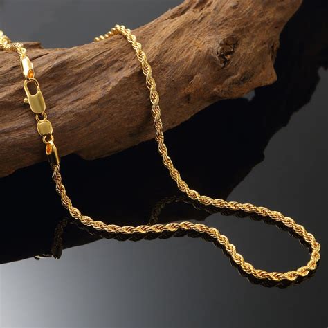 Rope Gold Chains For Men